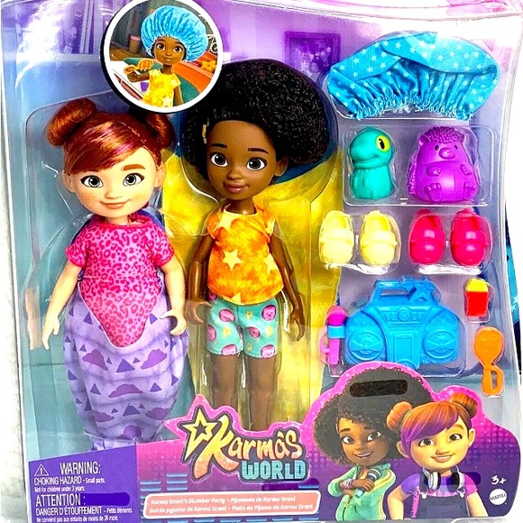 Mattel | Toys | Netflixs Karmas World Slumber Party Playset 5pieces ...